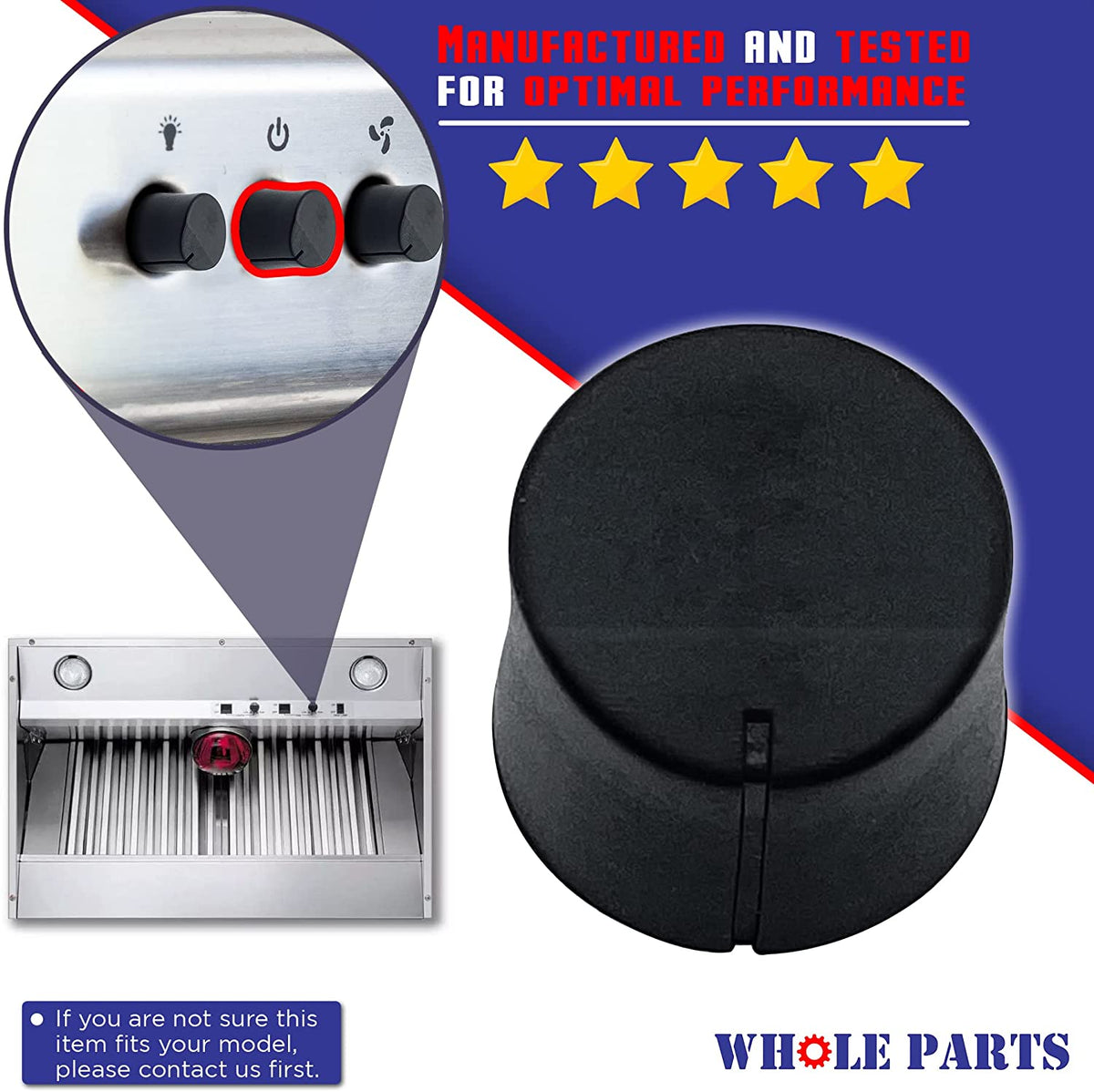 PA010071 Light and Fan Motor Control Knob for Viking – WHOLEPARTS