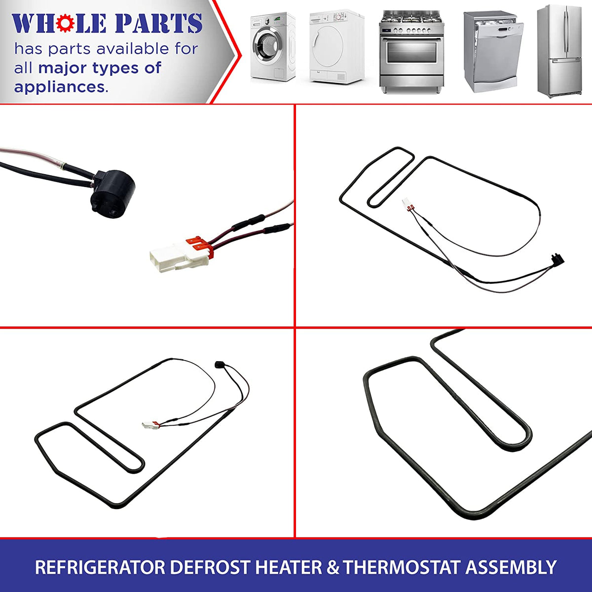 DA47-00311A Refrigerator Defrost Heater & Thermostat Assembly for Sams ...